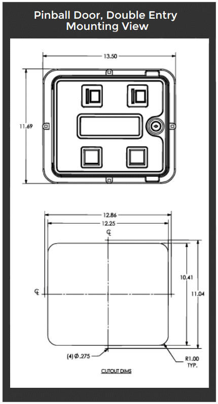 MikesArcade.com - Coin Door - Double Slot