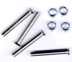 MikesArcade.com - 740 Coin Selector bolt set (4 bolts/nuts)