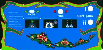 MikesArcade.com - Galaga Control Panel Overlay (Upright)
