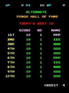 Pengo High Score Save & Enhancement Pack
